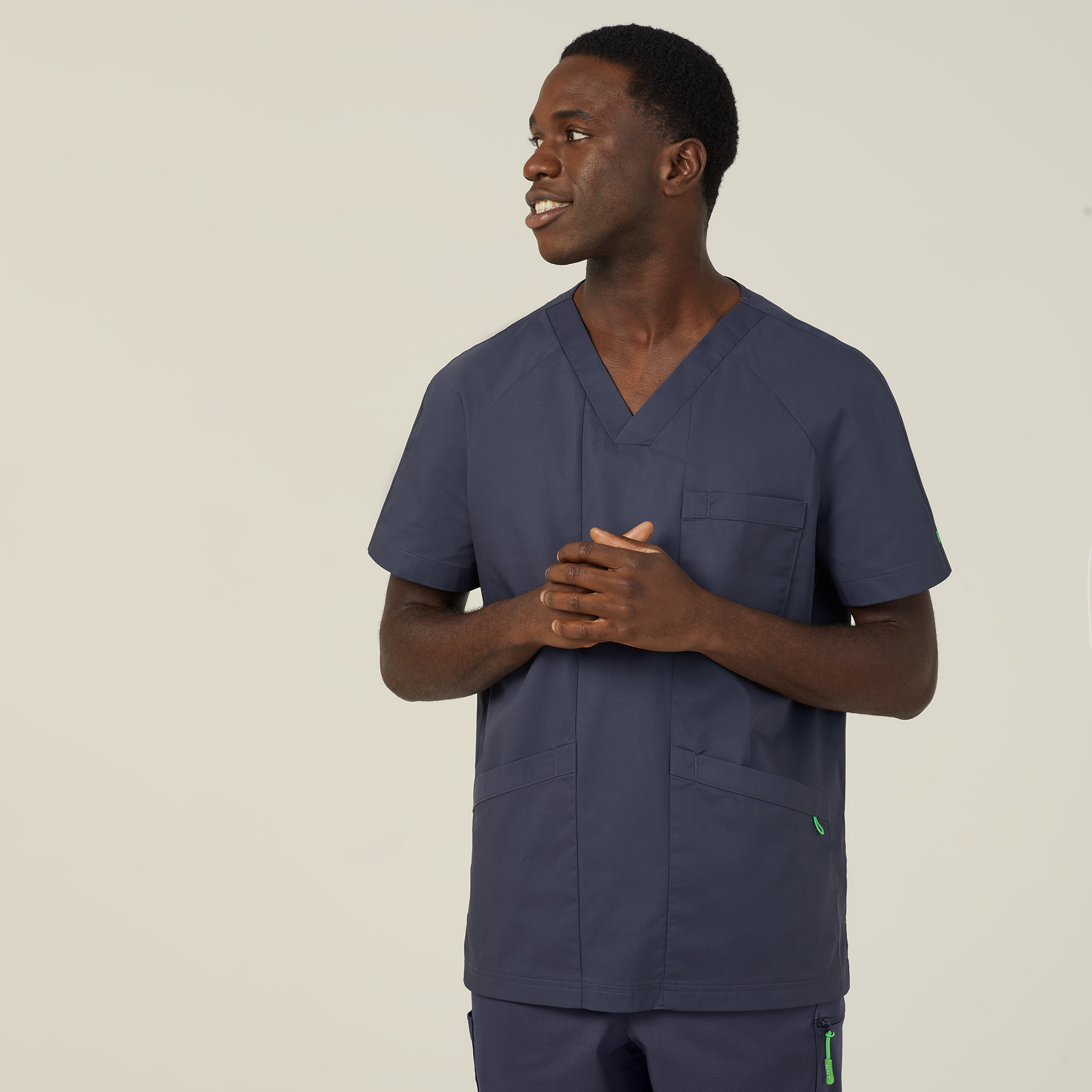 Next-Gen Antibacterial Active Carl Scrub Top, charcoal | NNT Uniforms