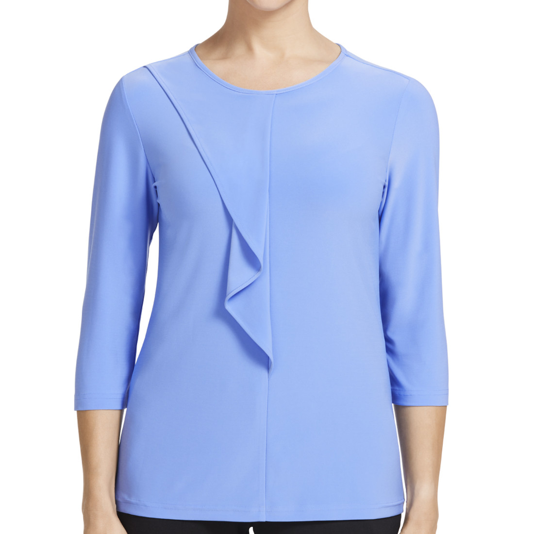 Soft Jersey 3/4 Round Neck T-Top, blue | NNT Uniforms