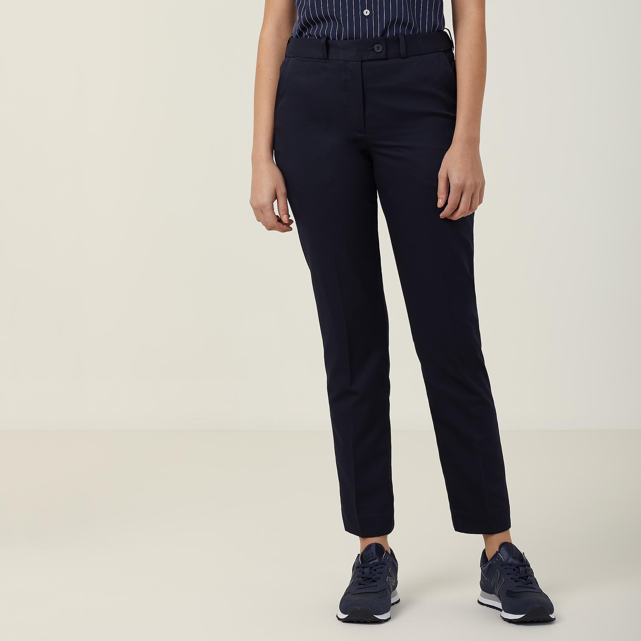 Poly Viscose Gaberdine Slim Leg Pant, navy | NNT Uniforms