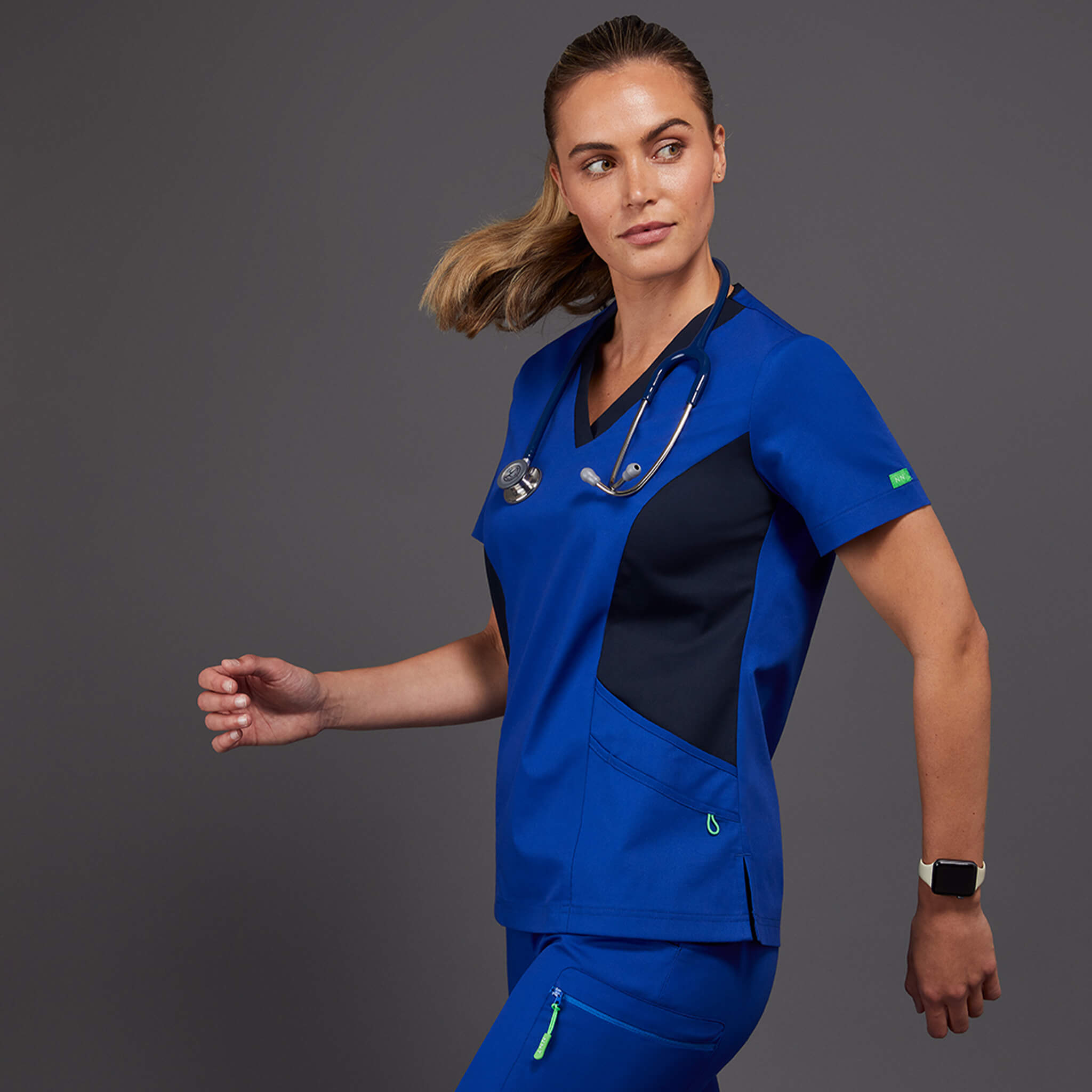 Next-Gen Antibacterial Active Nightingale Scrub Top, blue | NNT Uniforms