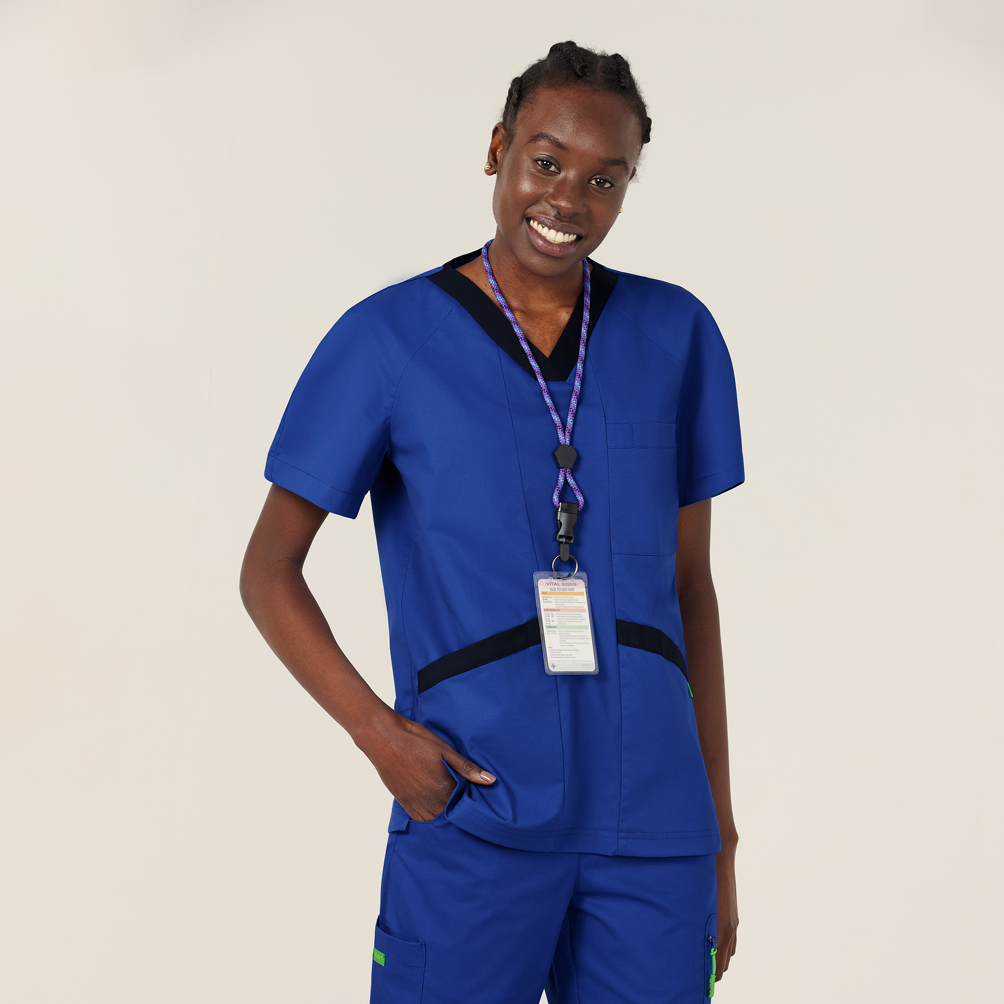 Next-Gen Antibacterial Active Koller Scrub Top, blue | NNT Uniforms