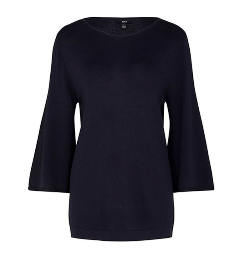 Wide Sleeve Knit Top, navy | NNT Uniforms