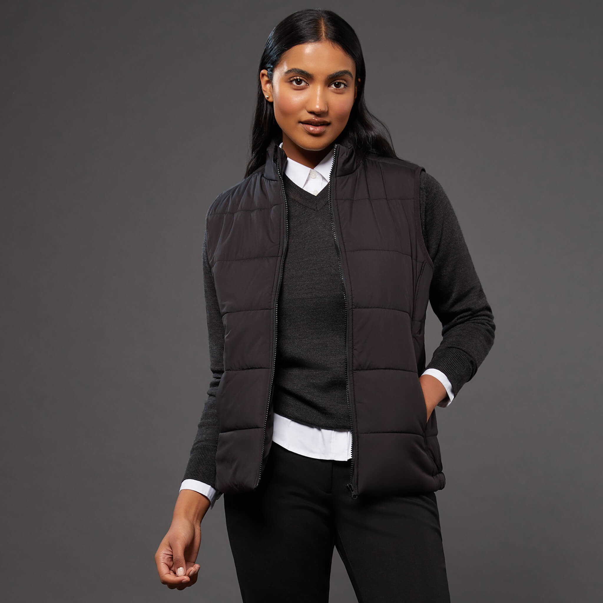 Puffer Vest, black | NNT Uniforms