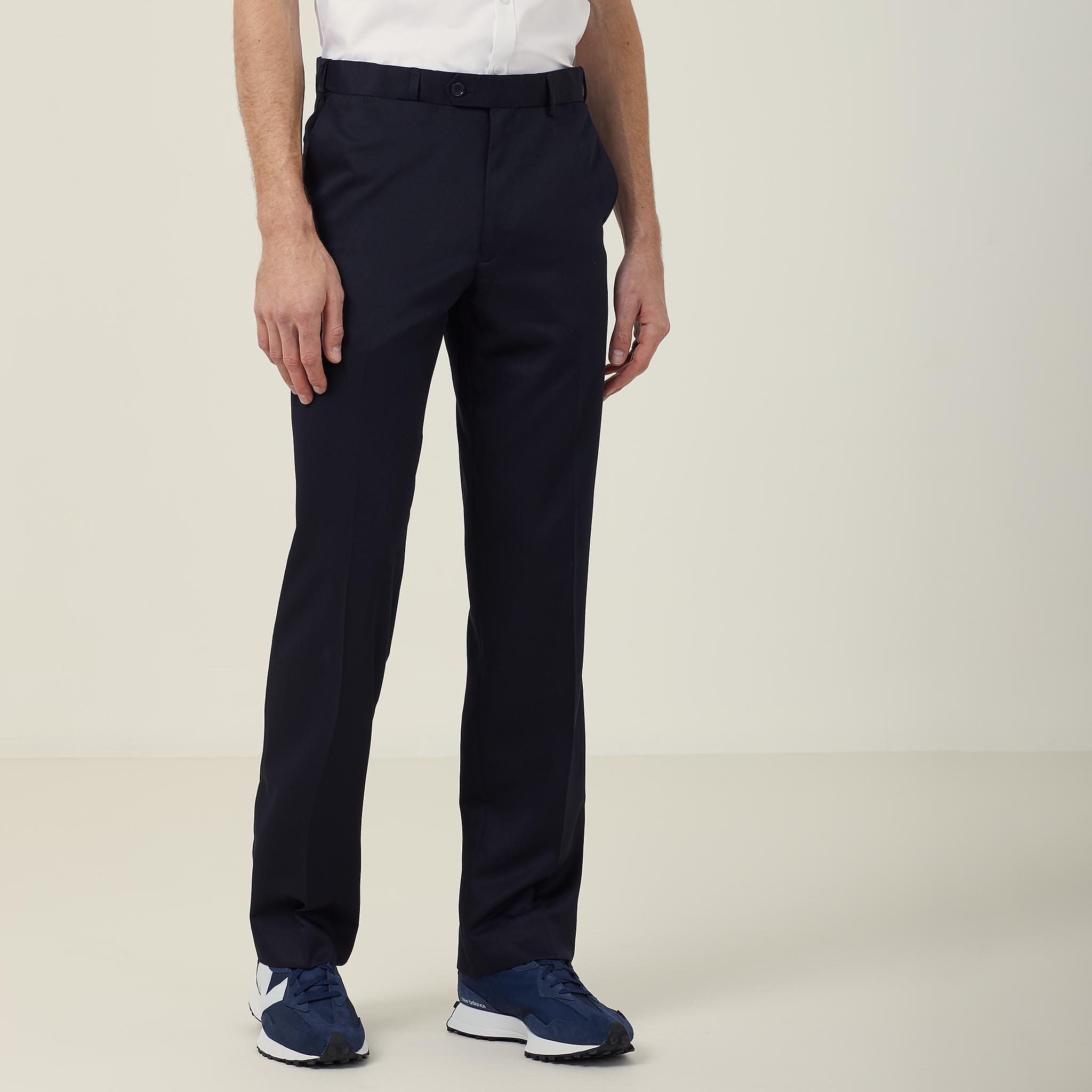 Poly Viscose Gaberdine Secret Waist Pant, navy | NNT Uniforms