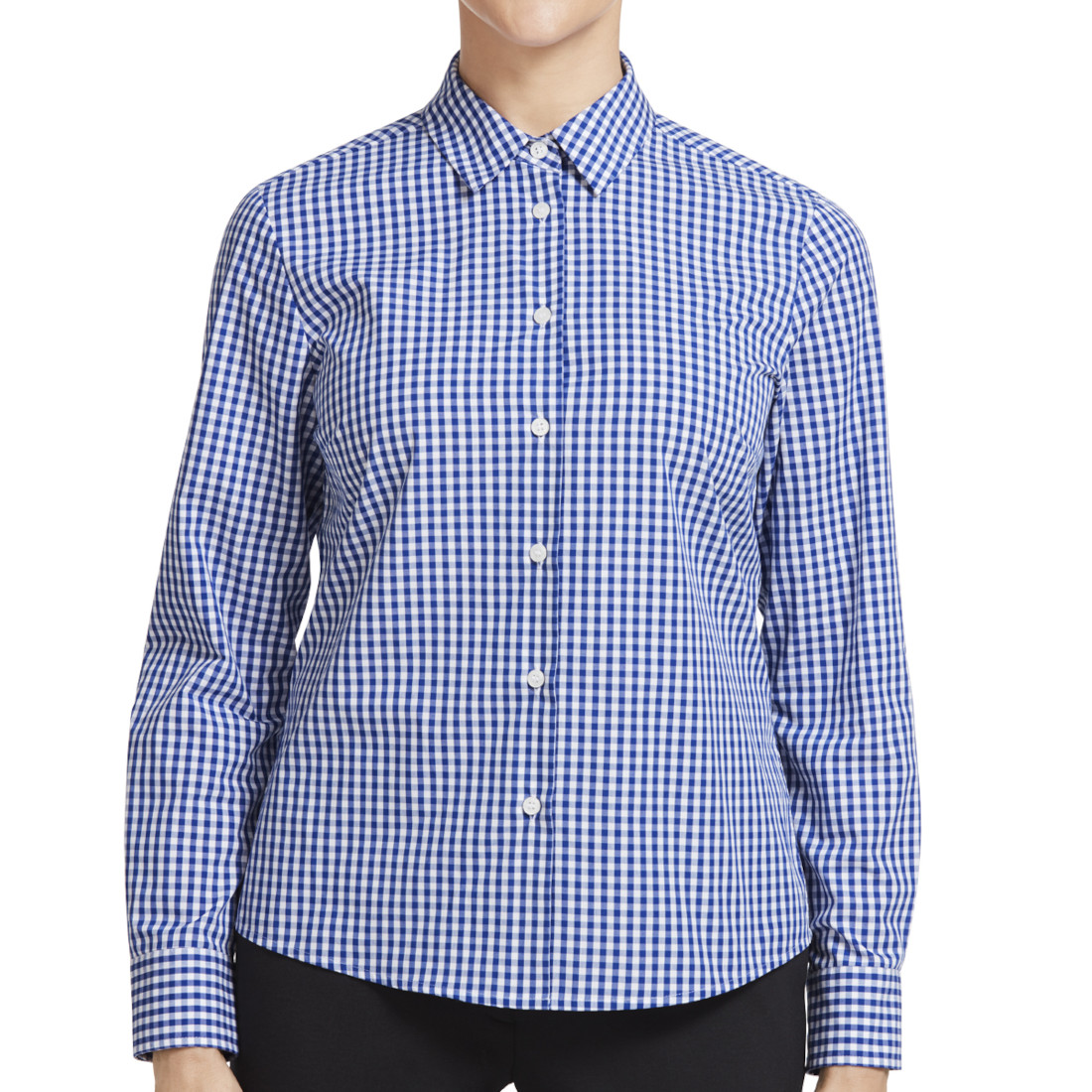 Long Sleeve Check Shirt, blue | NNT Uniforms