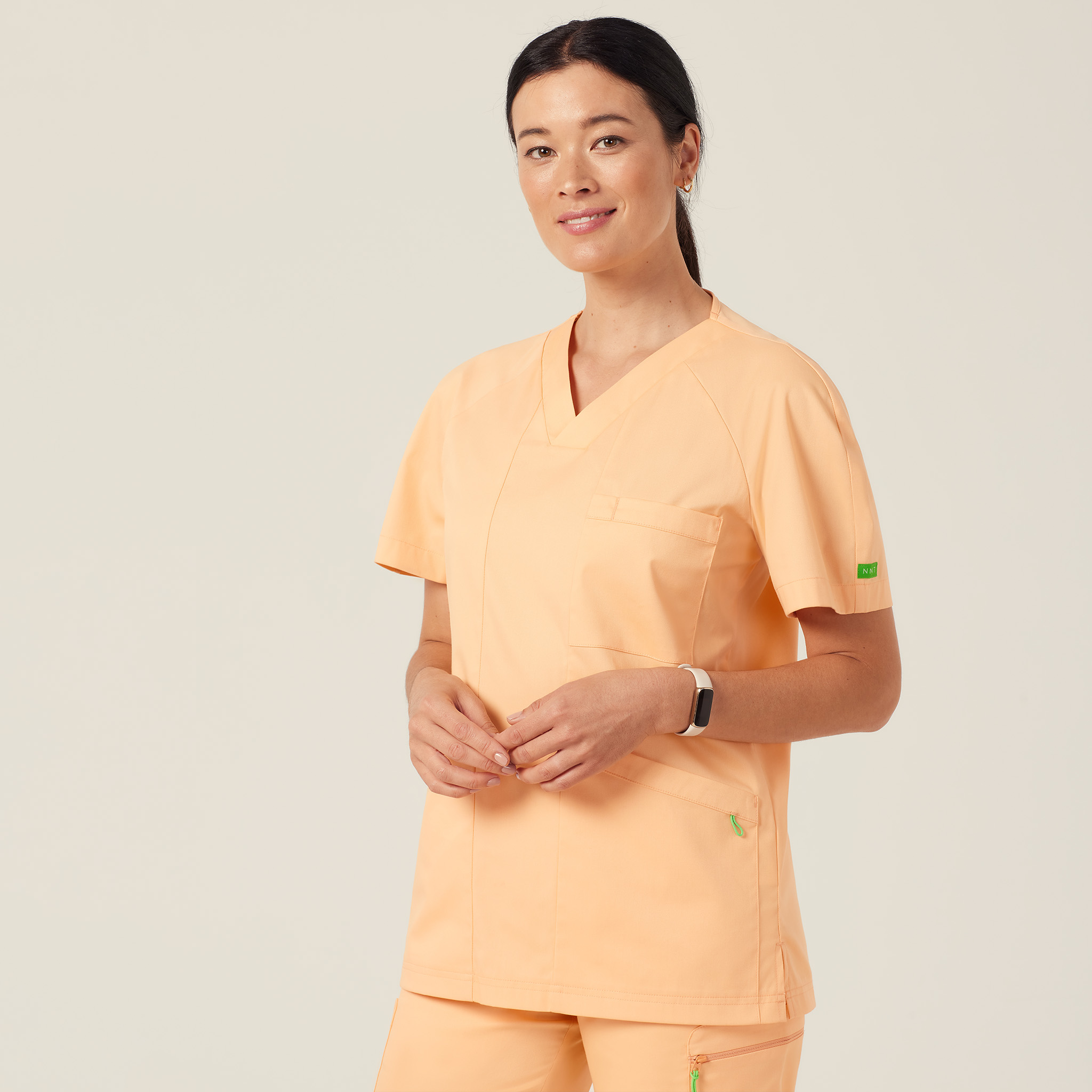 Next-Gen Antibacterial Active Carl Scrub Top, peach | NNT Uniforms