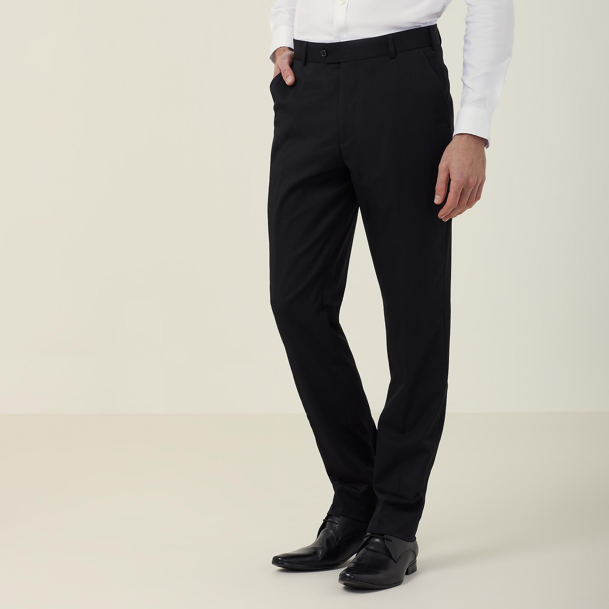 Poly Viscose Stretch Twill Slim Leg Pant, black | NNT Uniforms