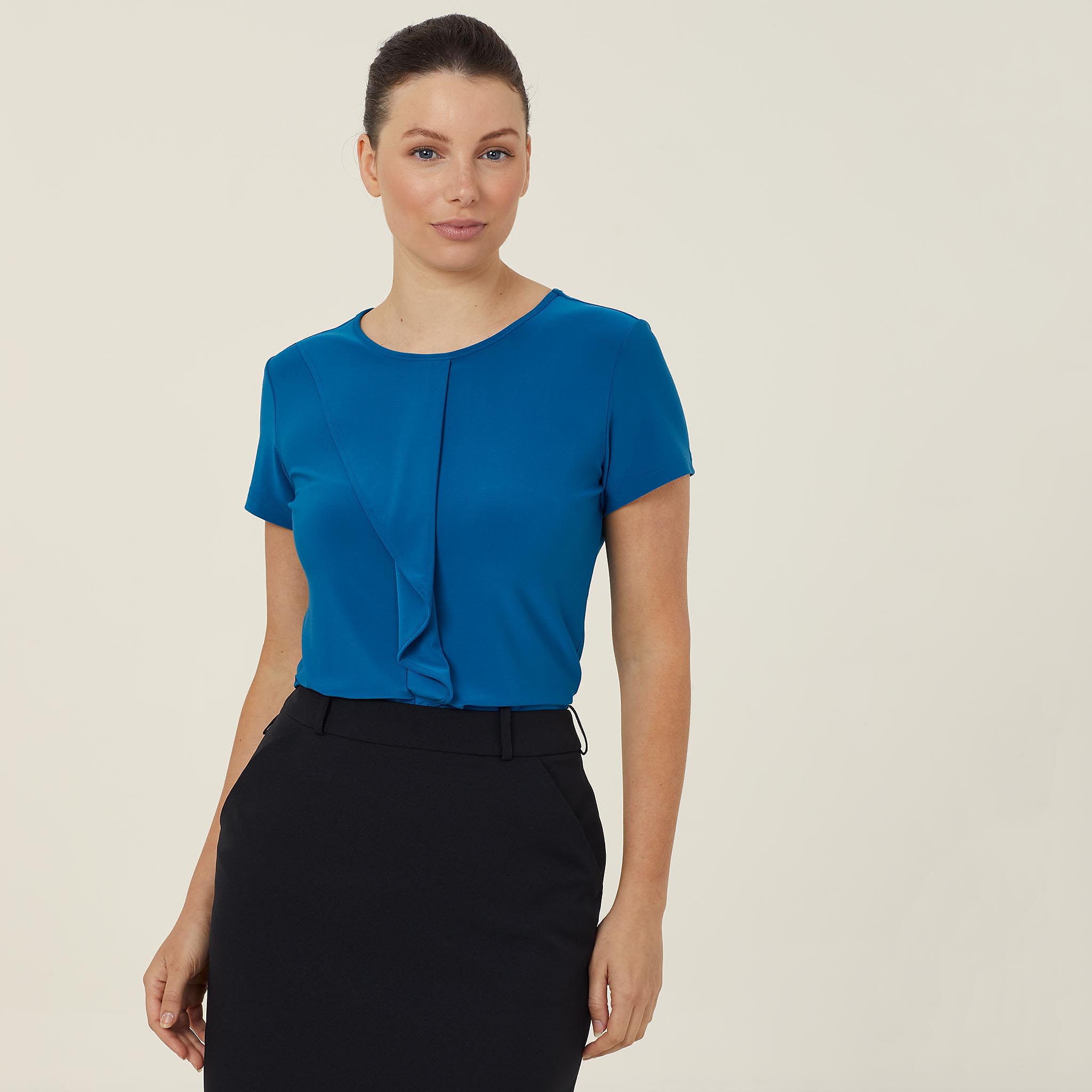 Soft Jersey Short Sleeve Round Neck T-Top, green | NNT Uniforms